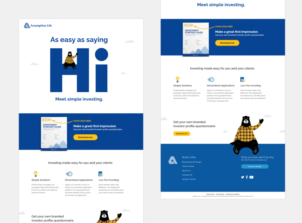 Assumption Life Campaign Design - OrangeSprocket - Fredericton